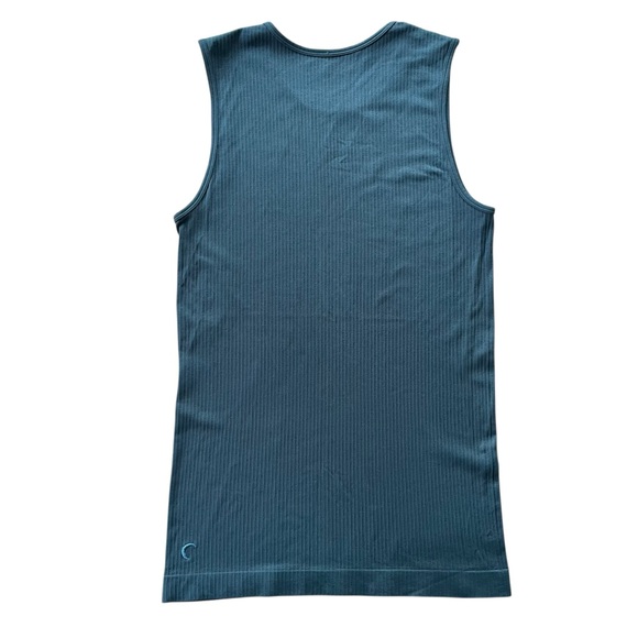 ZYIA | Tops | Zyia Active Womens M Teal Moss Parallel Tank Athletic ...